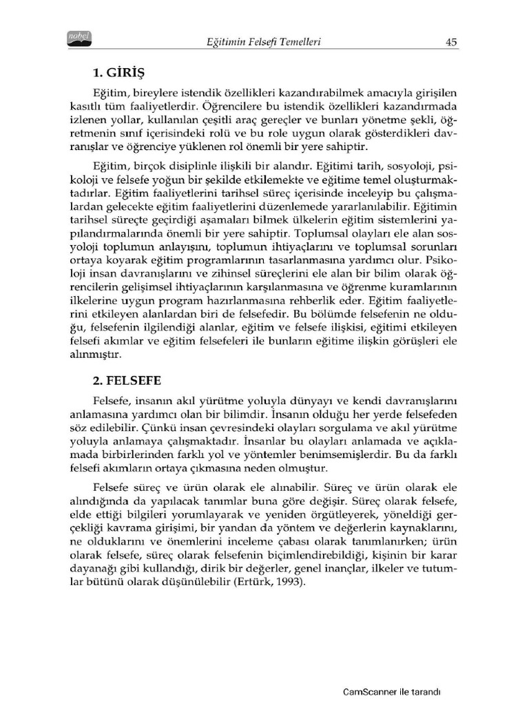 Giri : Egitimin Felsefi | PDF