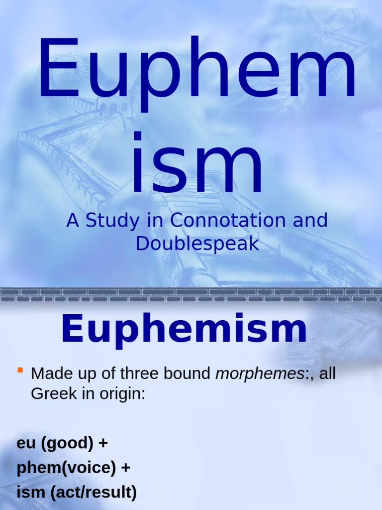 Understanding Euphemisms and Their Impact | PDF | Philosophy | Young Adult