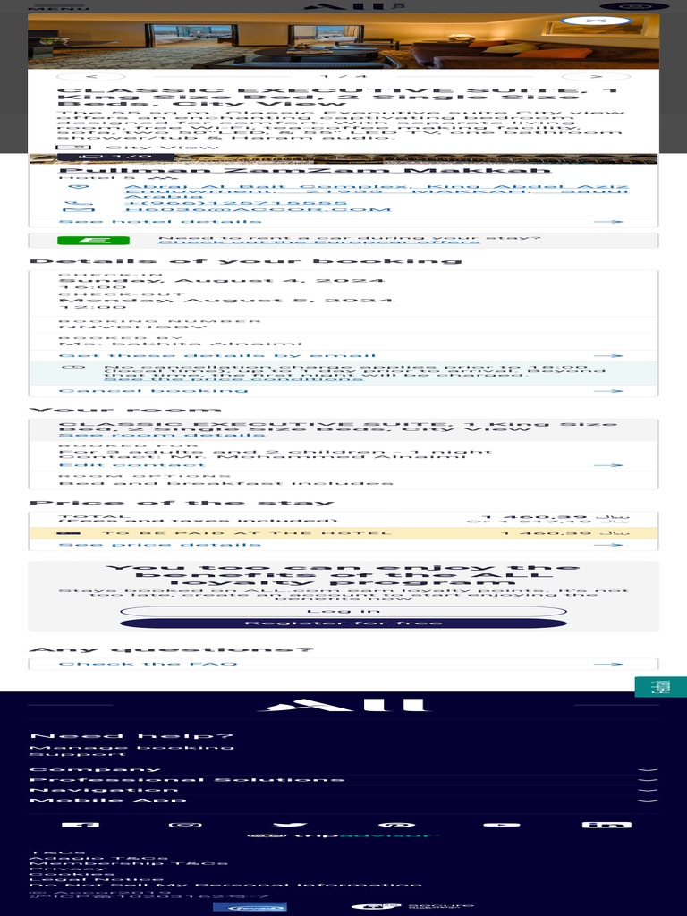 Your Stay – ALL – Accor Live Limitless | PDF