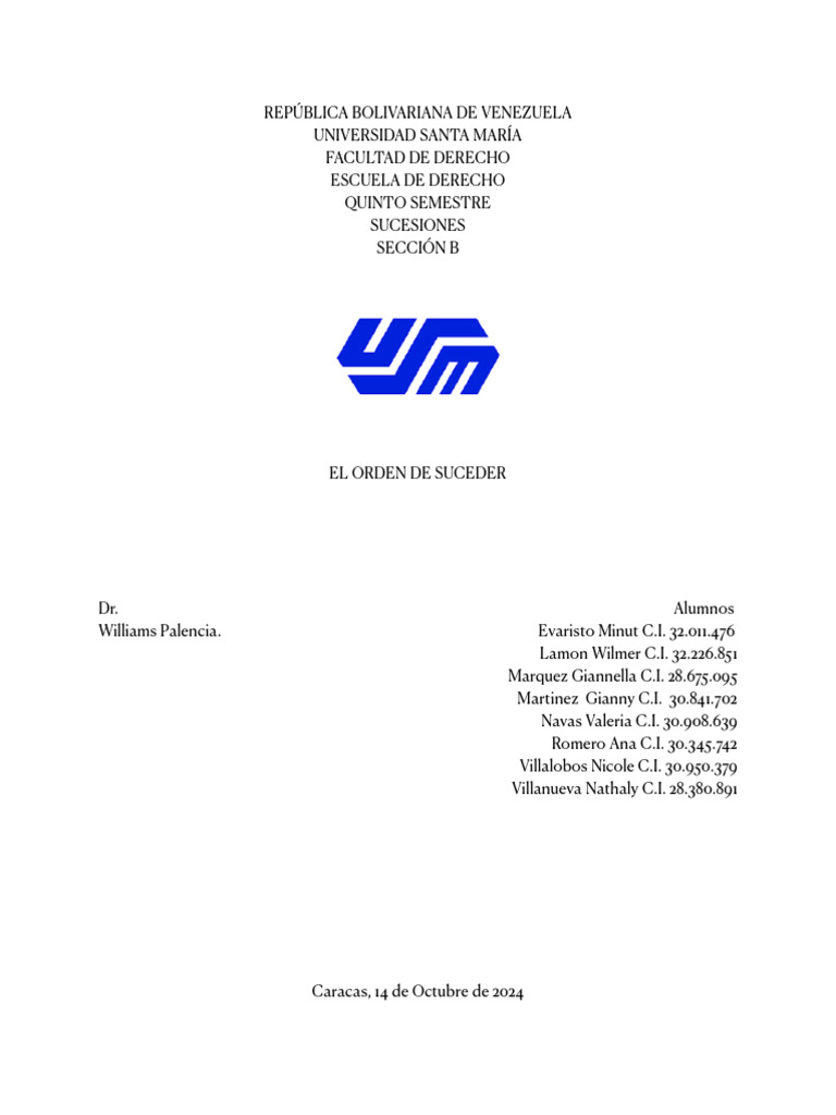 Tema #7 EL ORDEN DE SUCEDER 2 | PDF | Parentesco | Intestacy