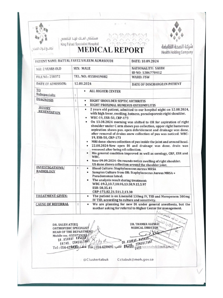 Medical Report | PDF
