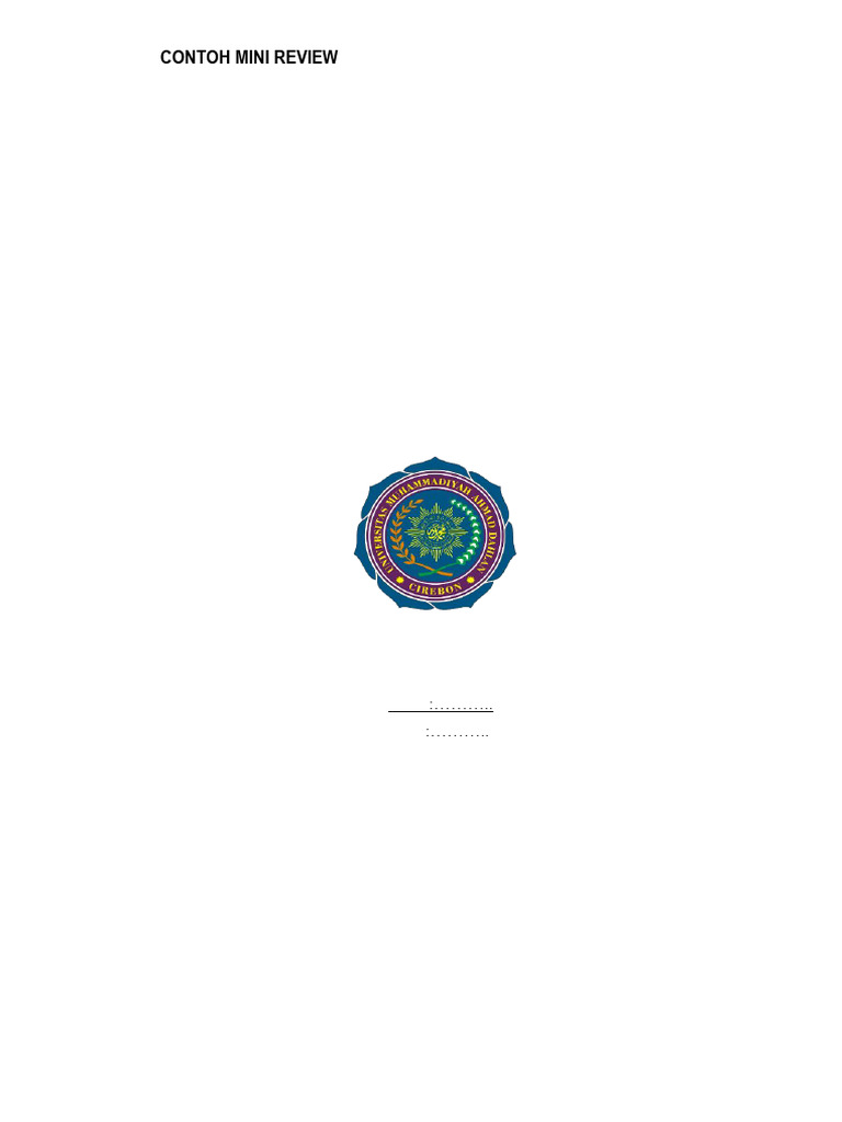 CONTOH MINI REVIEW | PDF