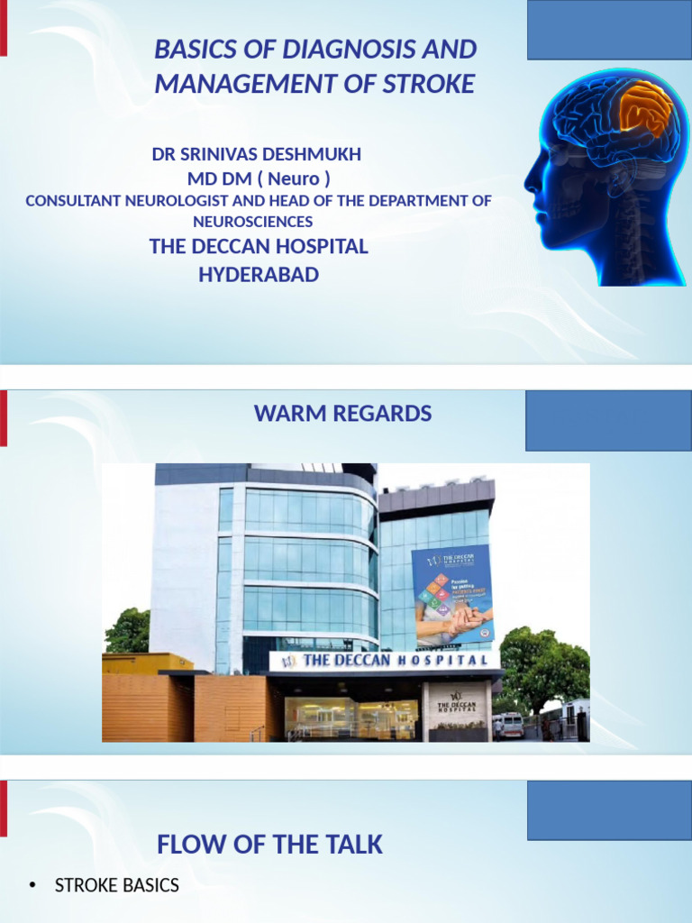 BASICS OF DIAGNOSIS AND MANAGEMENT OF STROKE | PDF | Stroke | Thrombosis
