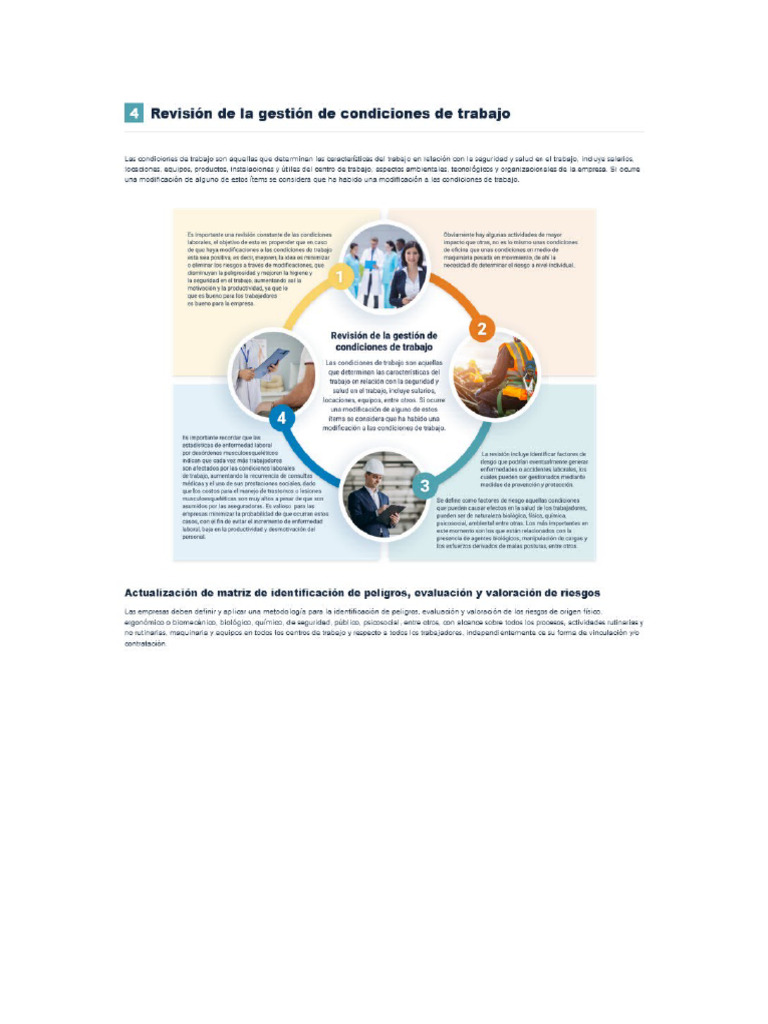 Revisión de La Gestión de Condiciones de Trabajo | PDF