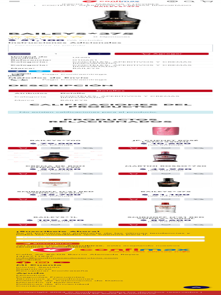 Baileys 375 | PDF | Cocina, comidas y vino