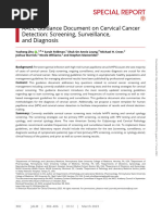 Cervical Cancer Screening Flow Charts | PDF | Cervical Cancer ...
