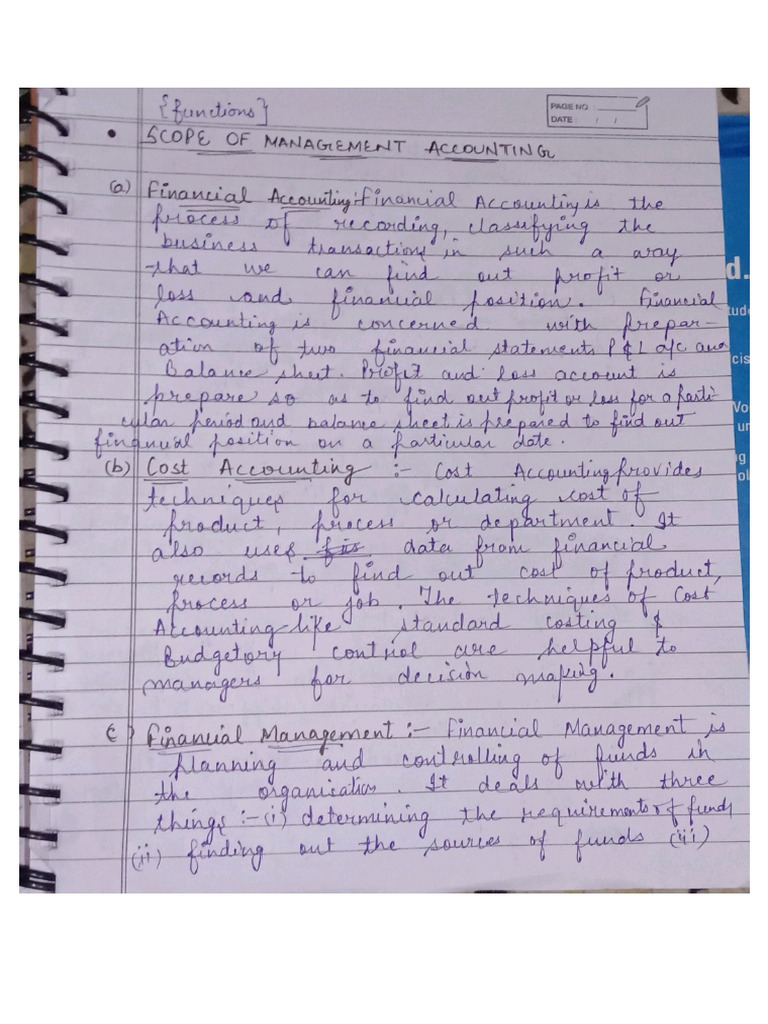 Management Accounting (SCOPE) | PDF