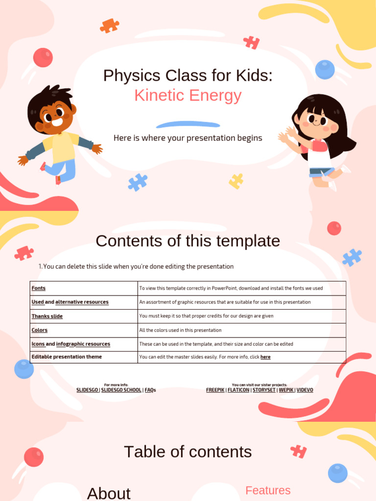 Kinetic Energy for Kids Explained | PDF | Planets | Sun