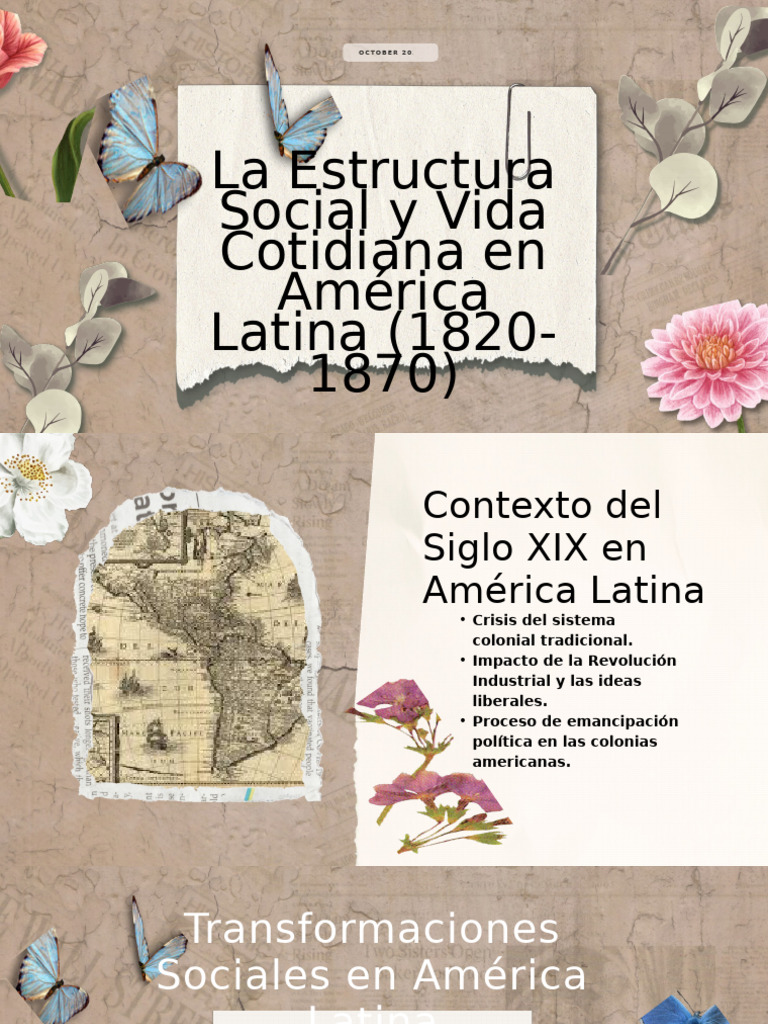 Estructura Social en América Latina (1820-1870) | PDF