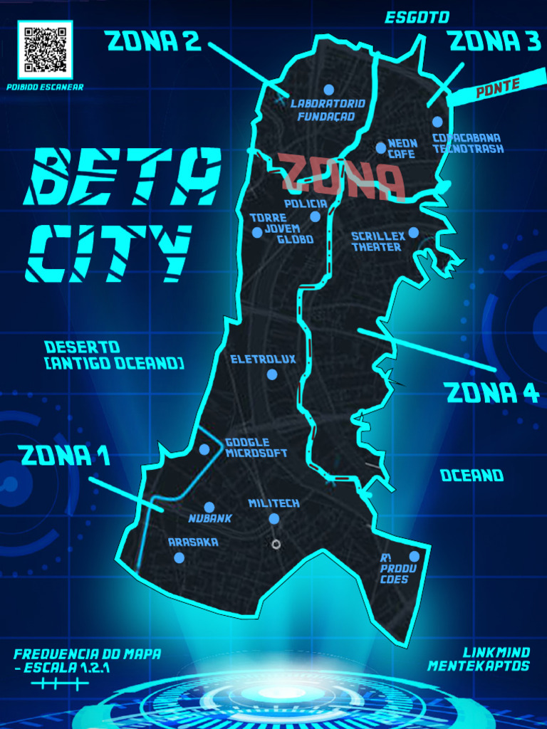 Mapa Cyberpunk Beta City | PDF