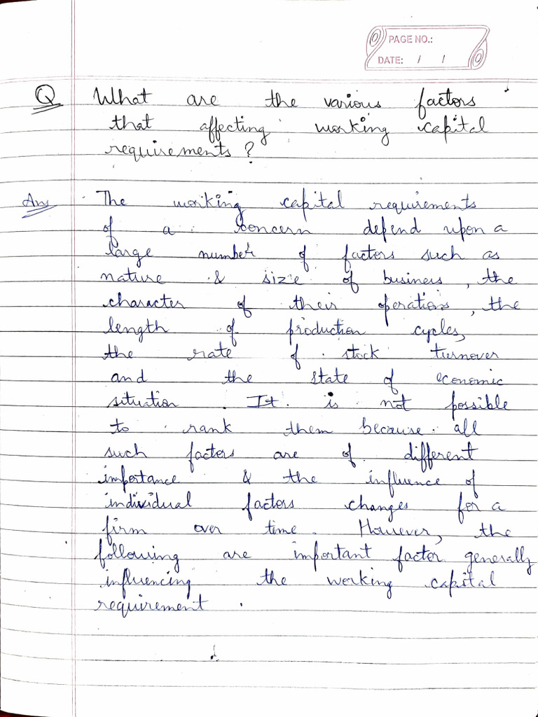 WCM Assignment | PDF