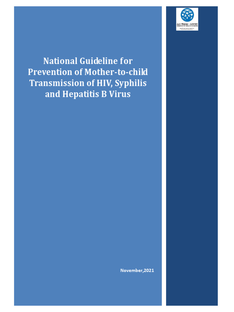 National Guideline For Prevention of MTCT of HIV, Syphilis & HBV | PDF ...