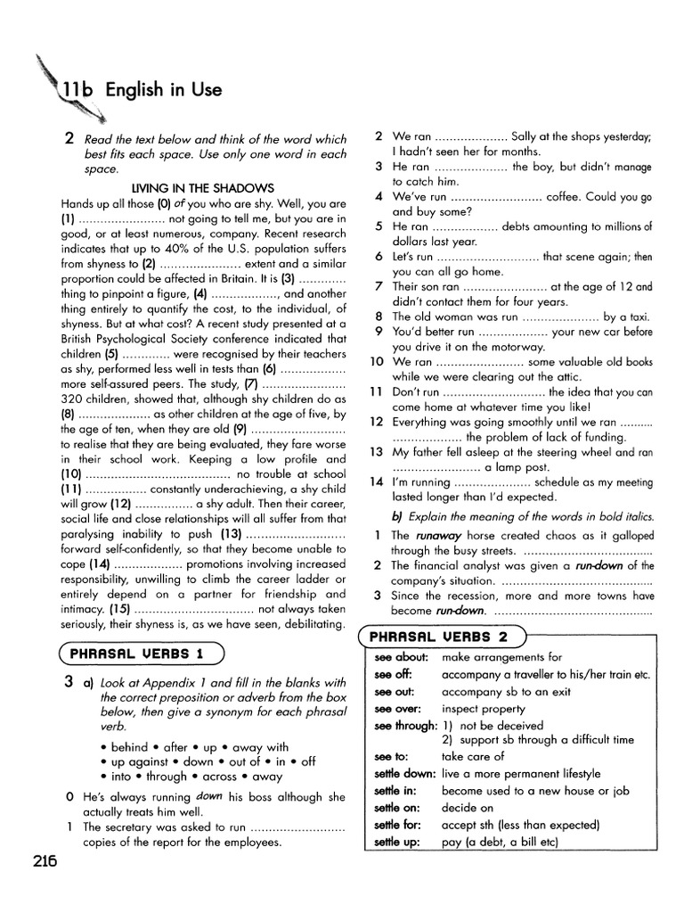 CPE Use of English 1 Students Book Unit 11b Virginia Evans | PDF