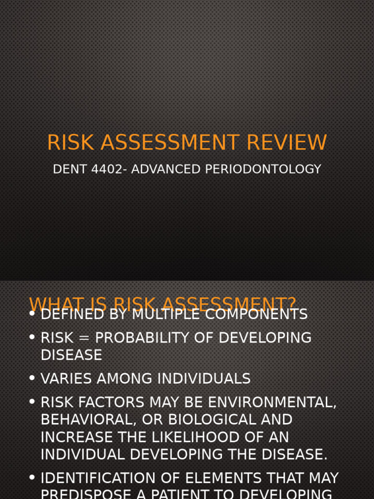 3 Risk Assessment Review | PDF