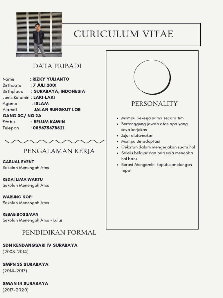 CV Rizky Yulianto | PDF