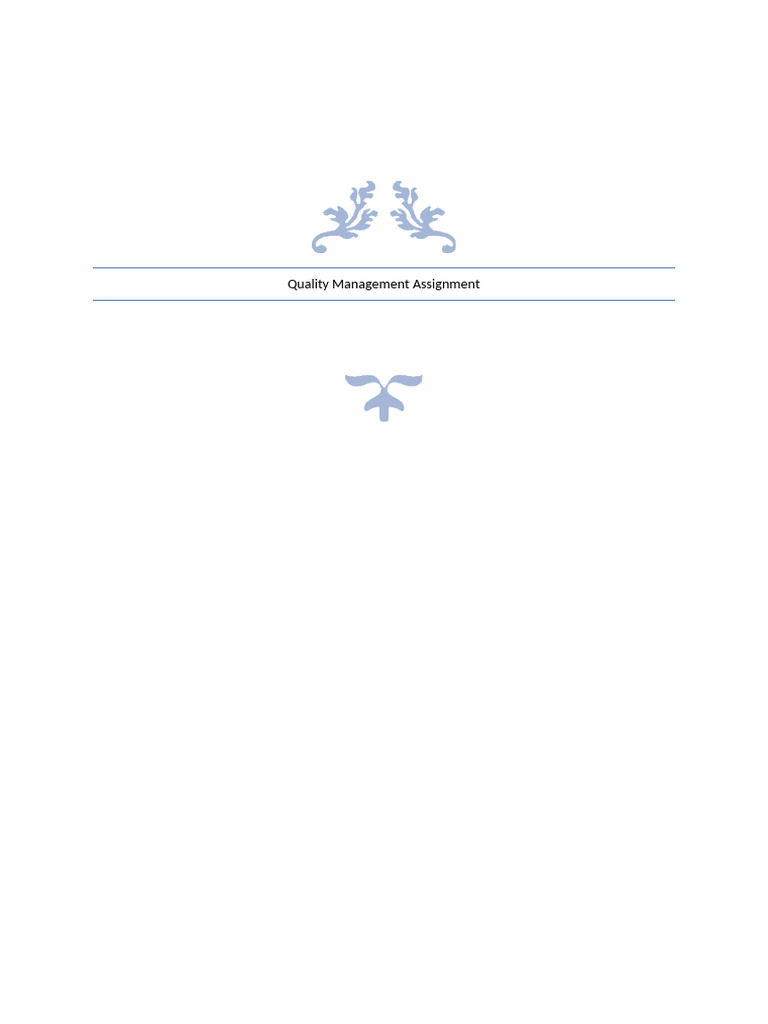 QM Assignment | PDF | Six Sigma | Standard Deviation