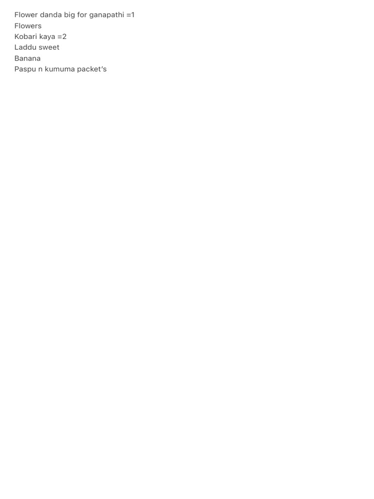 Flower Danda Big For Ganapathi 1 | PDF