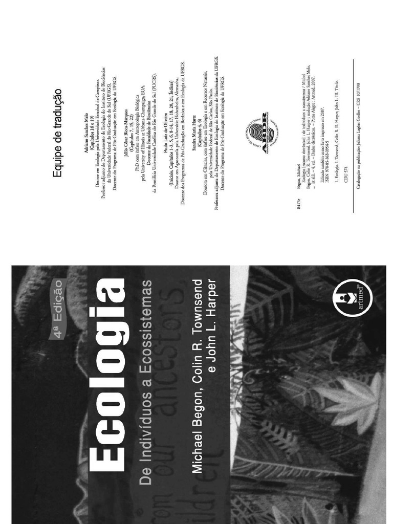 Ecologia de Individuos A Ecossistemas 4 ED - Michael Begon PB | PDF