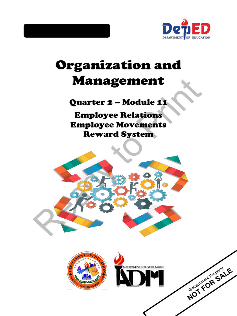 Organization Mngt. Quarter 2 Module 11 | PDF | Employment | Trade Union