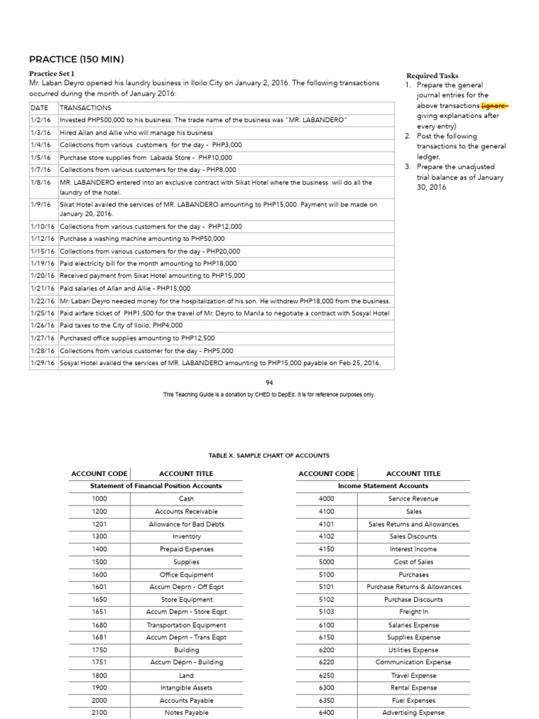 Activity - Accounting Cycle Step 1 4 | PDF | Expense | Financial Services