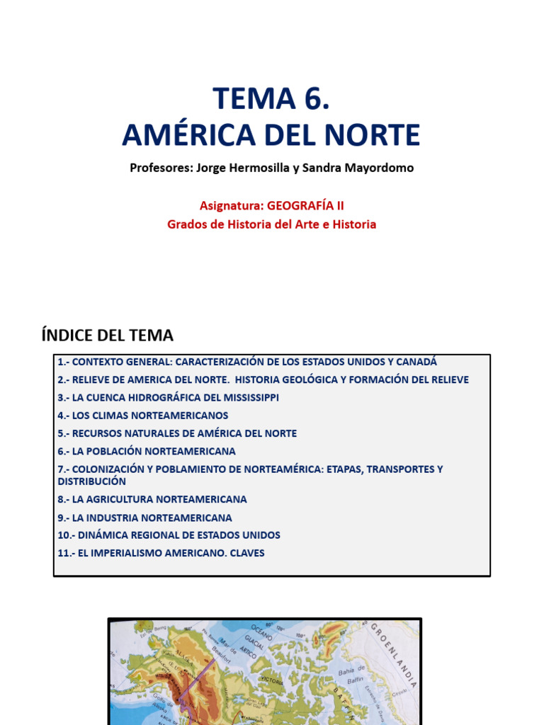 Geografía de América del Norte: Relieve y Climas | PDF | Clima | Clima ...