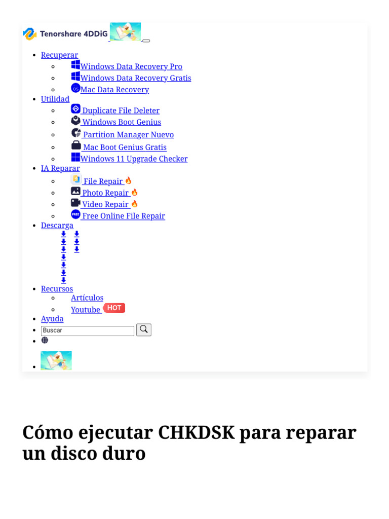 ¿Cómo Reparar Un Disco Duro Con CHKDSK | PDF | Archivo de computadora ...