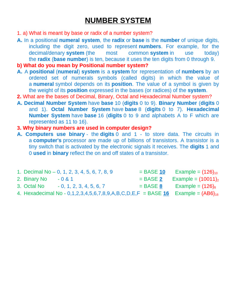 NUMBER SYSTEM | PDF | Arithmetic | Numbers