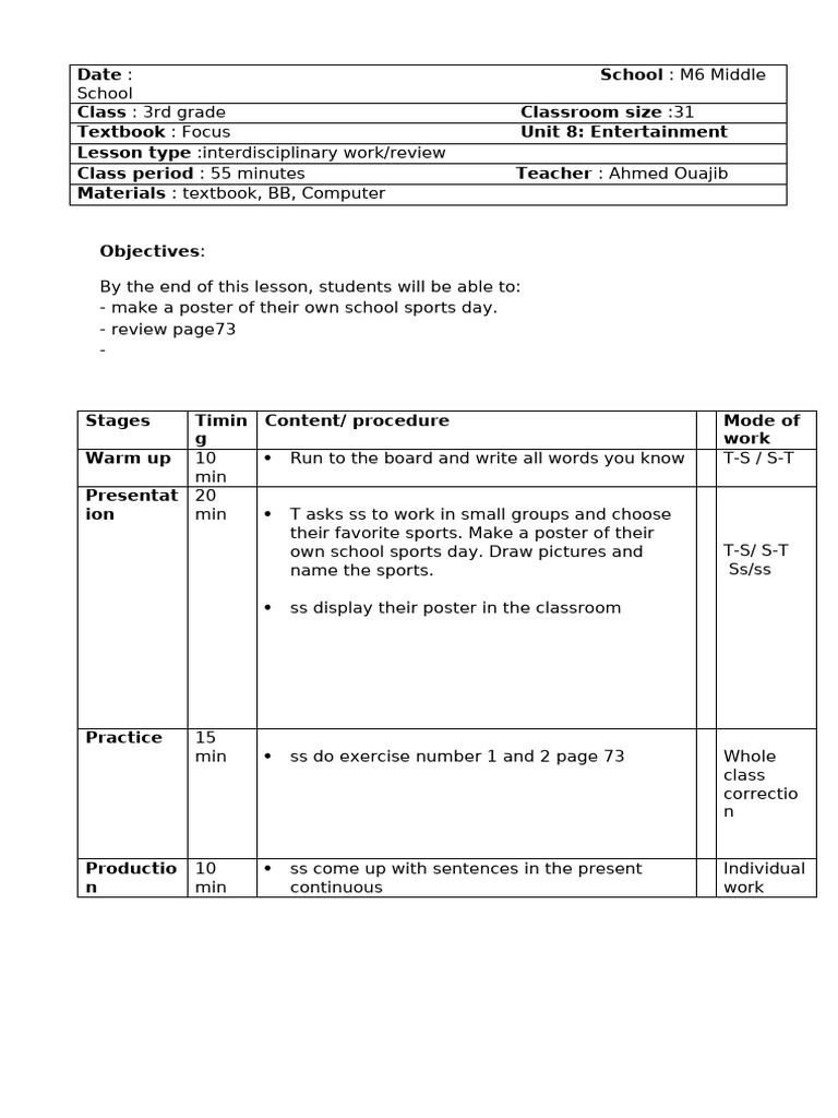 U8 interdisciplinary work; review | PDF