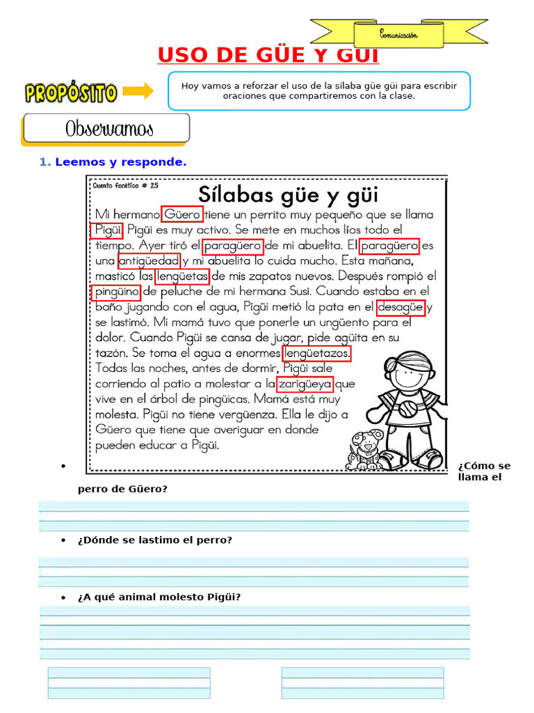 9 FICHA USO DE GÜE GÜI | PDF