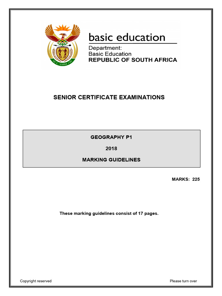 Geography P1 May-June 2018 Memo Eng | PDF | Tropical Cyclones | Cyclone