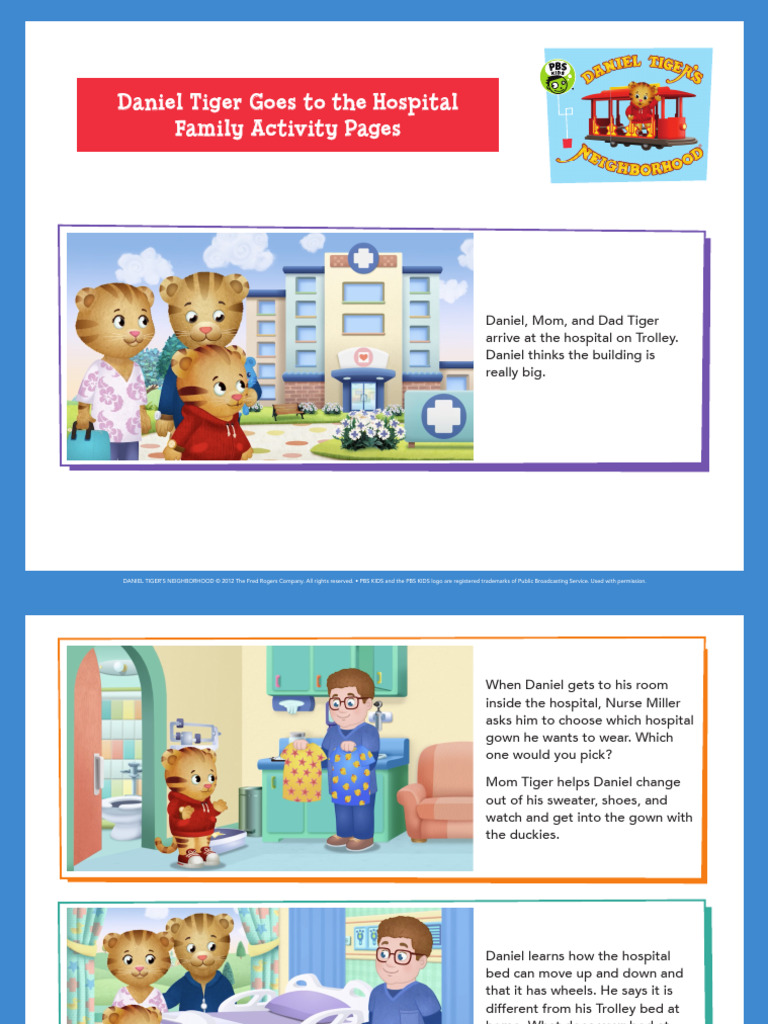 Daniel Tiger's Hospital Adventure | PDF | Pbs