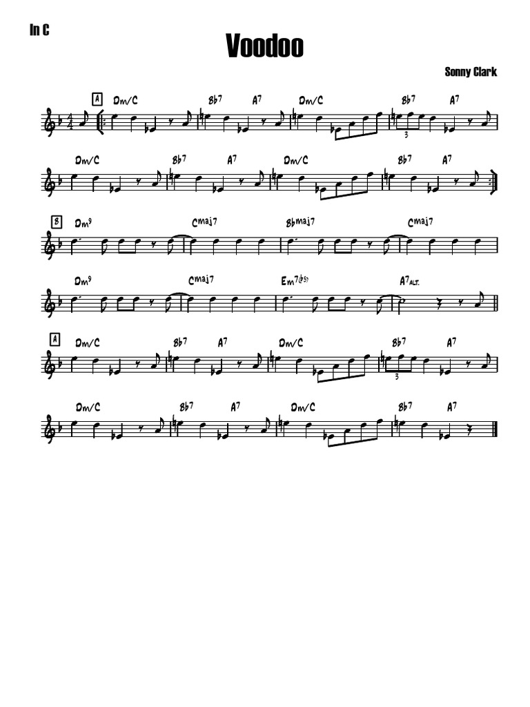 Voodoo (In C) ! | PDF