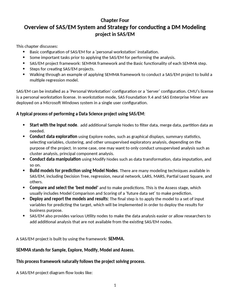 Chap4 - em - Overview | PDF | Level Of Measurement | Sas (Software)