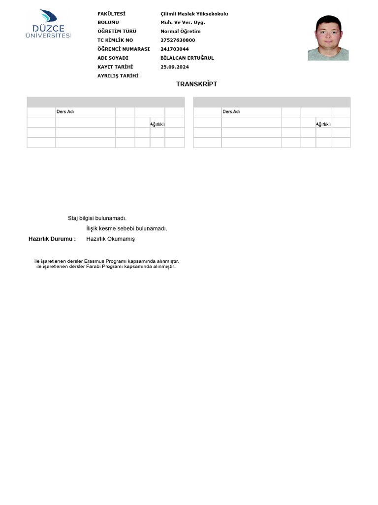 Transcript Report | PDF