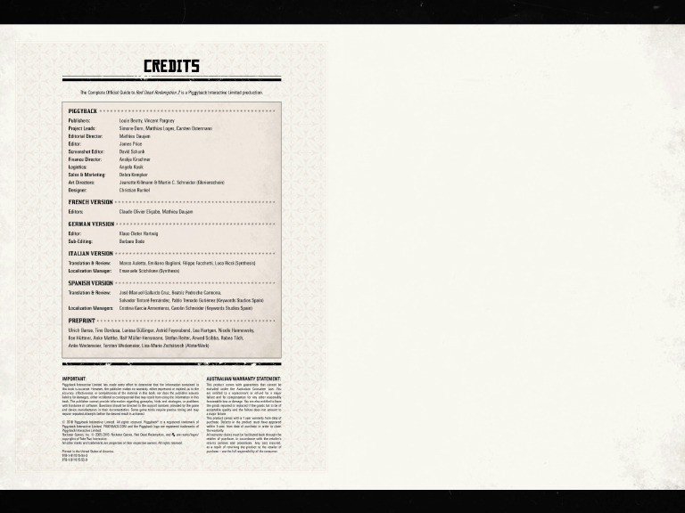 Guide RDR2 178 | PDF