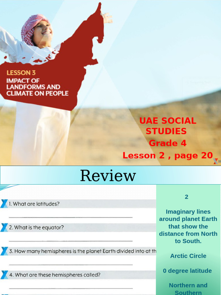 Grades 4 UAE SS L3 LAndform Book 1 | PDF | Subtropics | Temperate Climate