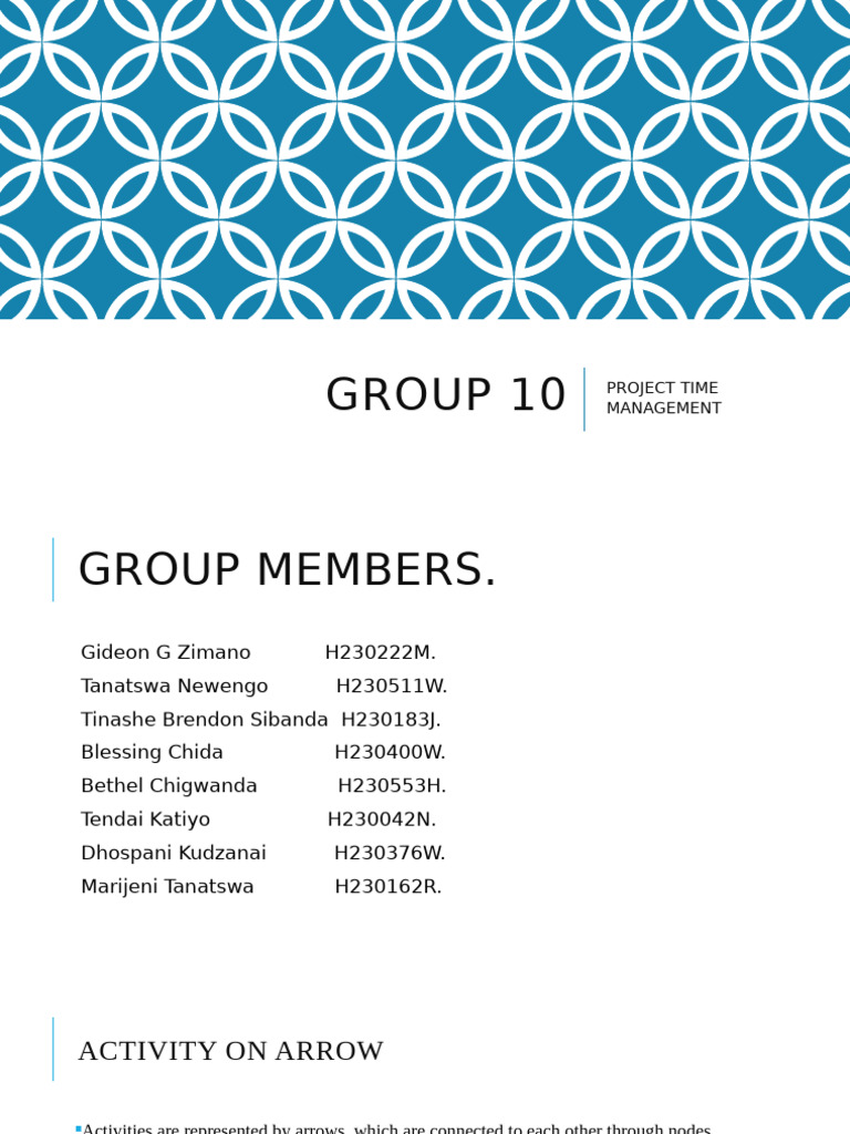 Group 10 - Project Time Management UPDATED | PDF | Project Management | Operations Research