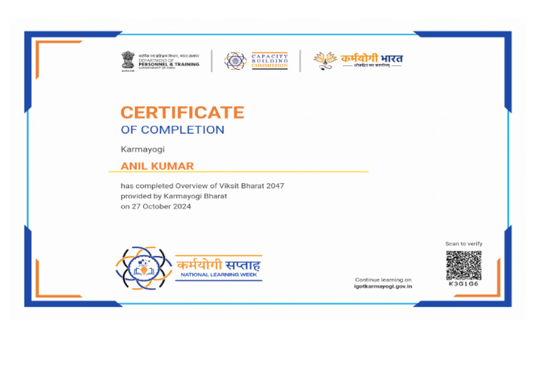 Certificate (4) - Anil | PDF