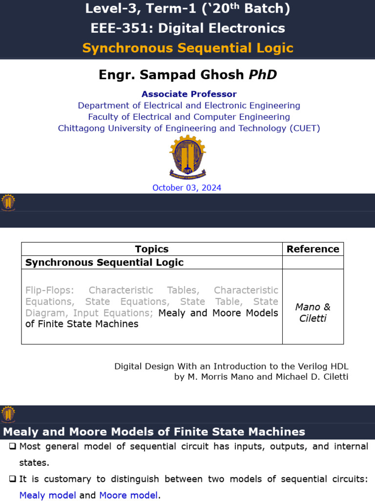 EEE-351_L3T1_20eee_class-14 | PDF | Formal Methods | Computer Engineering