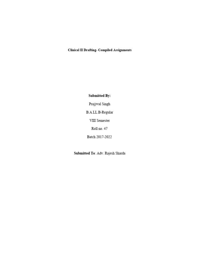 Prajjwal Singh Assingment-Compressed | PDF | Private Law | Natural ...