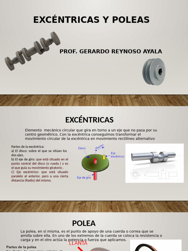 Excéntricas y Poleas | PDF | Ciencia y matemáticas