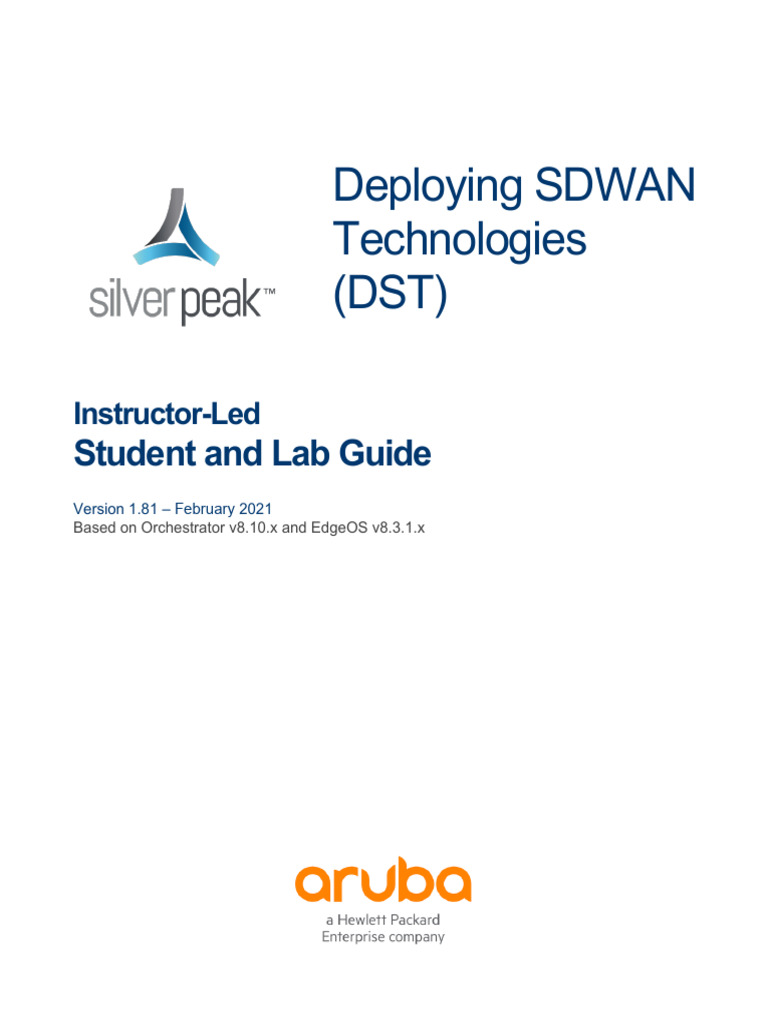 Answred-202a - DST - ILT-STUDENT and LAB - Guide - 8.10.x-8.3.1.x - v1.81 | PDF | Transmission ...