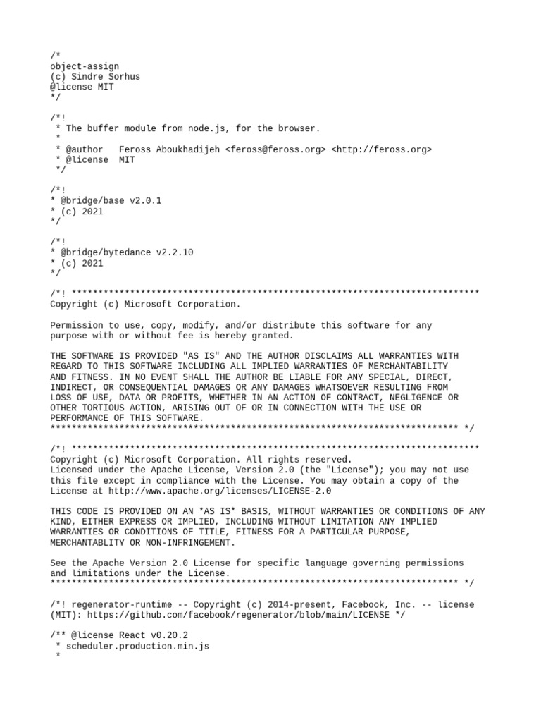 79 Ec503972 Js LICENSE | PDF | Source Code | Computing