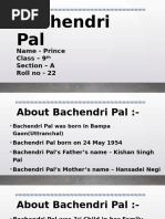 Bachendri Pal: Trailblazing Mountaineer | PDF | Mount Everest ...
