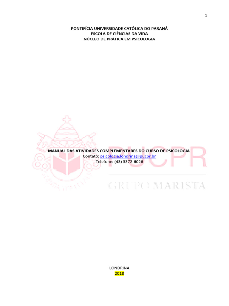 Manual Das Atividades Complementares | PDF