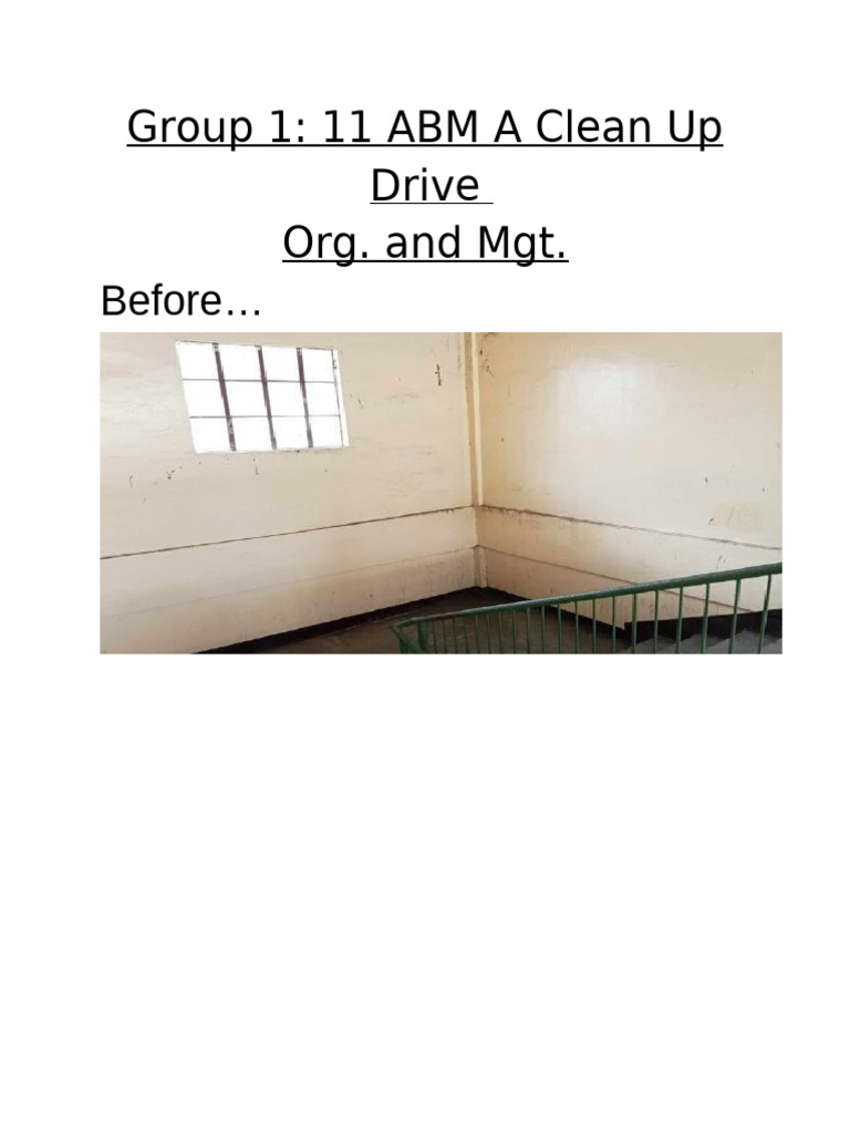 Group 1_ 11 ABM A Clean Up Drive | PDF