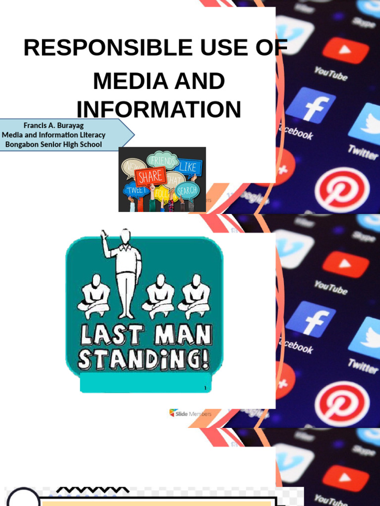 Mil - Lesson 3- Responsible Use of Media and Information | PDF | Social ...