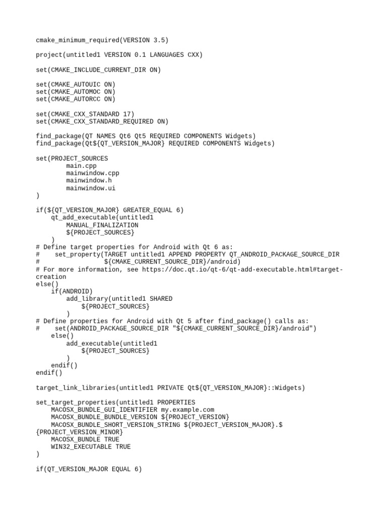 CMake Lists | PDF | Computers
