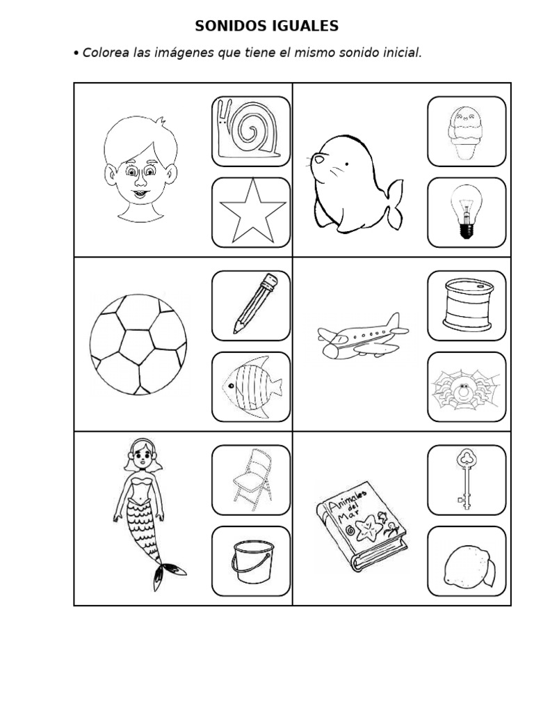 Hojas Sonido Inicial | PDF